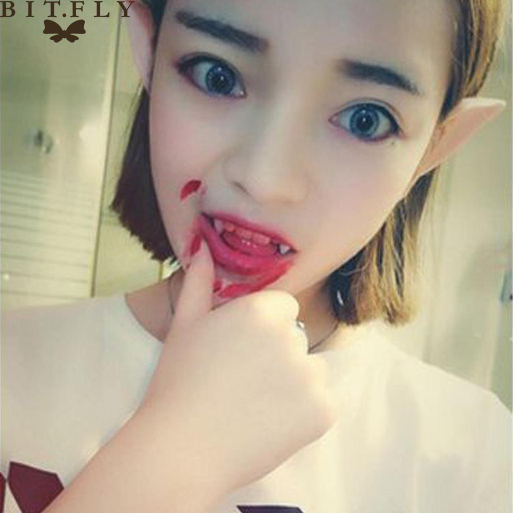 Cheap Halloween Party Dentures Tooth Simulation Fake Teeth Horror Devil ...