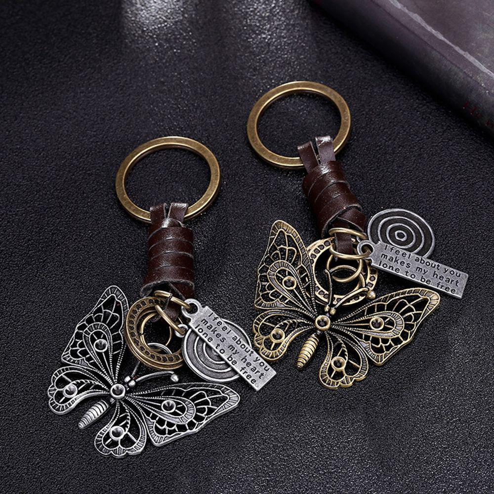 Buy Beautiful Leather Charm Purse Women Bag Gift Keychain Chain Key ...