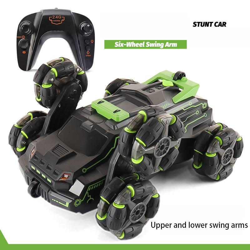 New Product Swing Arm Remote Control Car Six-Wheel Swing Arm Music ...