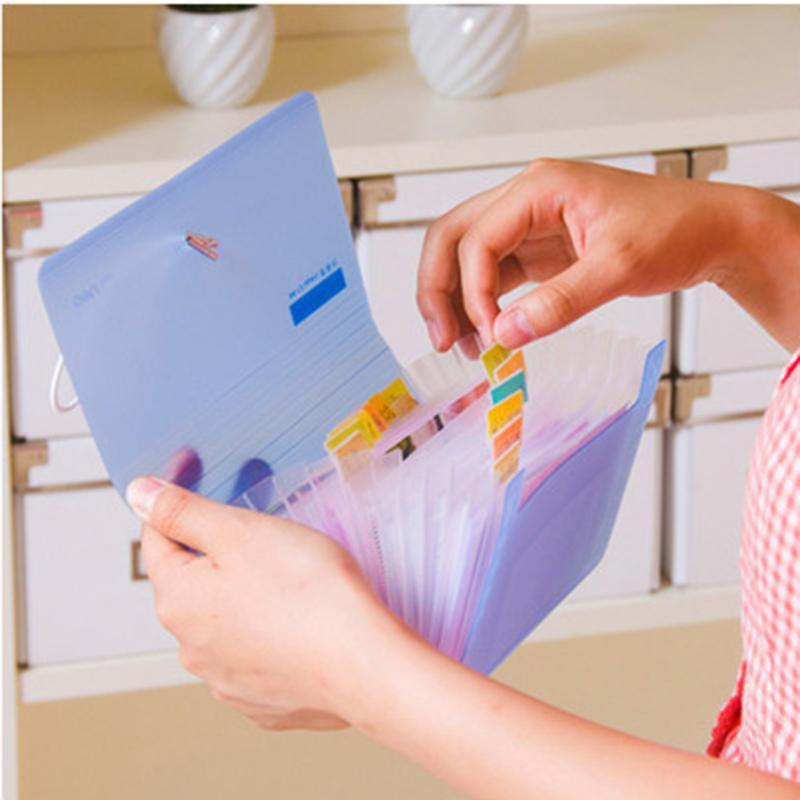 Buy Expanding Check Cheque Bill File Folder with 13 Pockets Portable ...