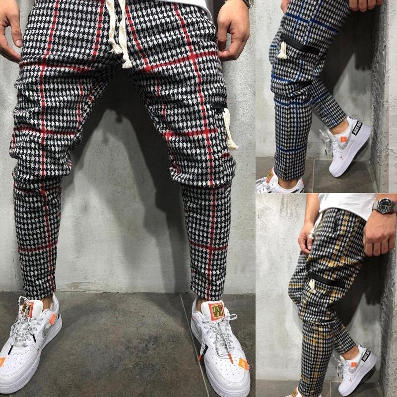 Buy Men's Plaid Sports Striped Sweatpants at affordable prices — free ...