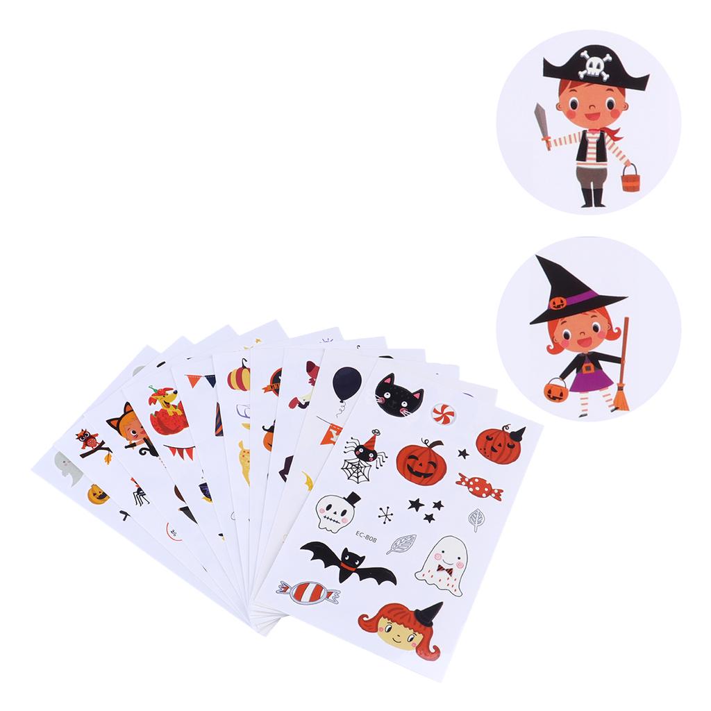 Buy 10Pcs Temporary Decals for Kids Temporary Sticker for Girls and ...