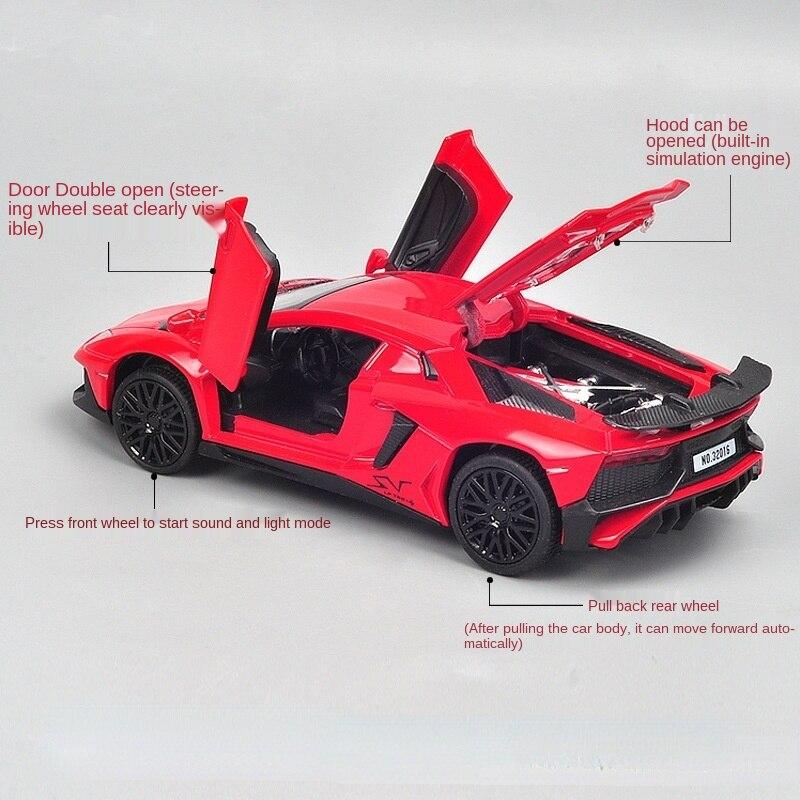 Cars Toys1:32 Alloy Cars Models LP750 Diecast Model Vehicles Car Sound ...