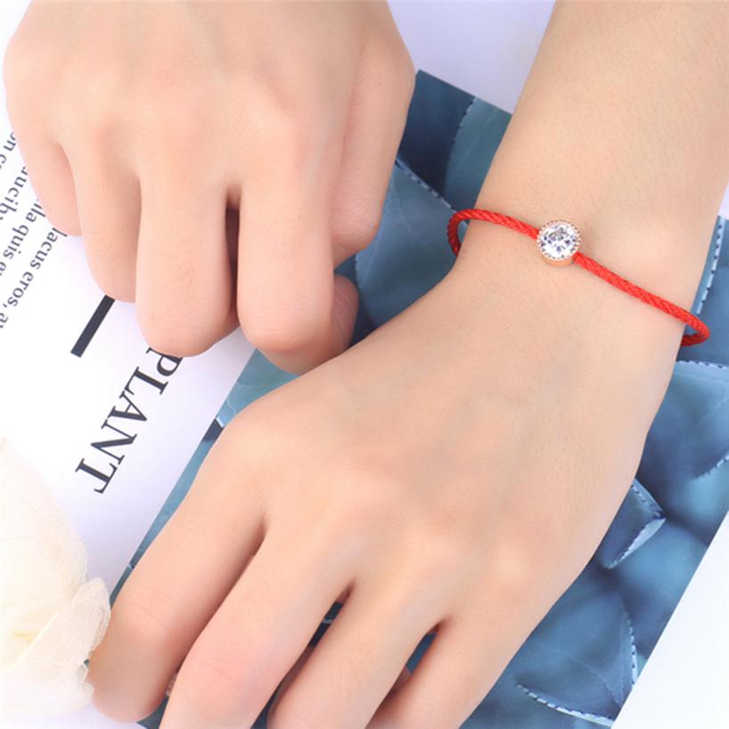 Women Men Lucky Bracelet Red Thread String Rope Charm Bangle Cuff ...