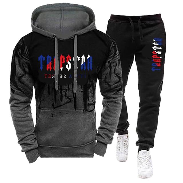💰Cumpără Toamna de iarna moda Hoodie Set Trening trapstar brand ...