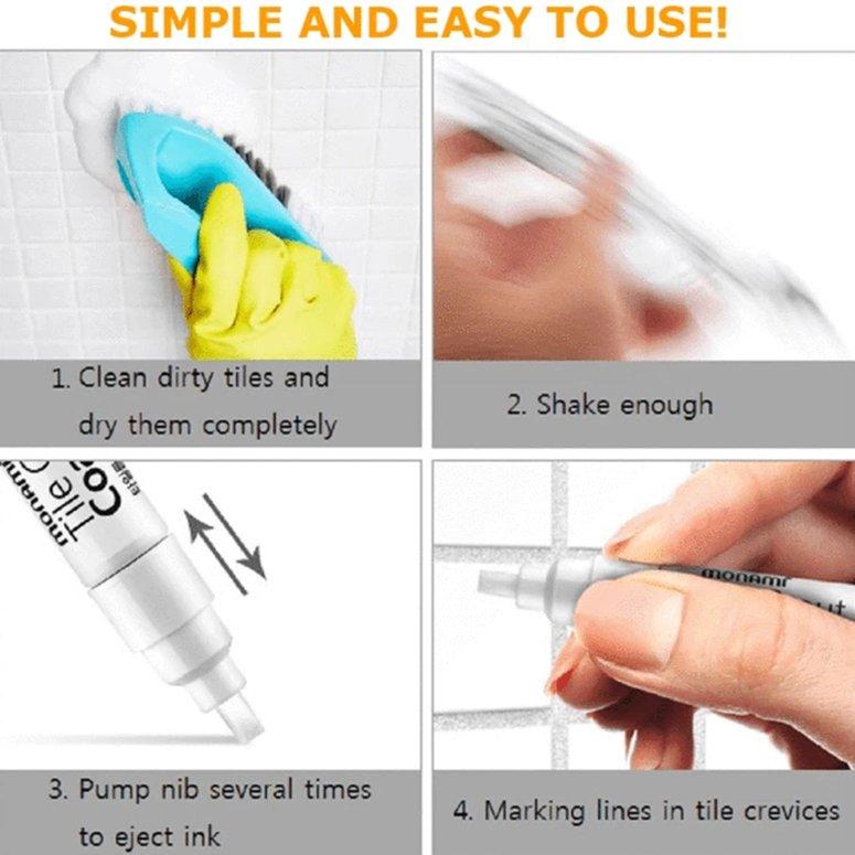 Buy Tile Gap Repair Color Pen Special Beauty Seam Tile Floor Tile ...