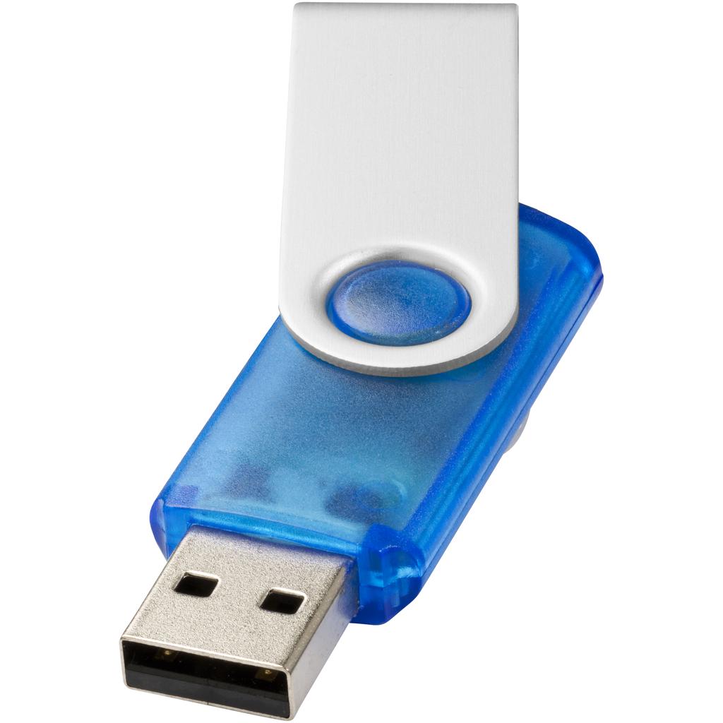 Buy Clé USB translucide Bullet Rotate (clear/bleu/argent) - UTPF1527 at ...