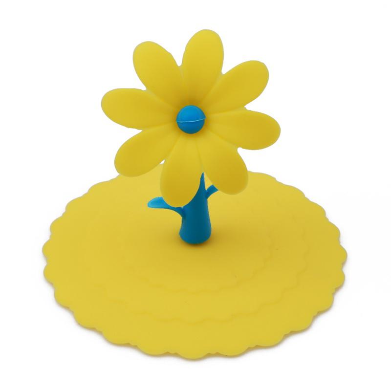 Buy Anti-dust Silicone Cup Cover Coffee Cup Suction Seal Lid Cap ...