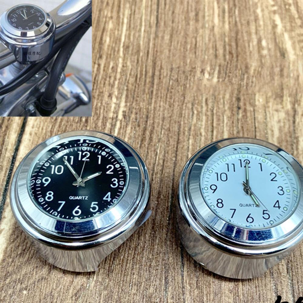 Buy 22-25mm Motorcycle Handlebar Mount Watch Black Dial Clock ...