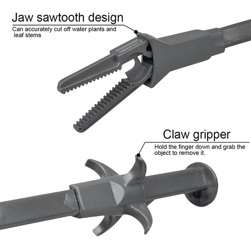 Buy 50CM Plastic Pliers Fish Tank Straight Tweezer Forceps Clip Plant ...