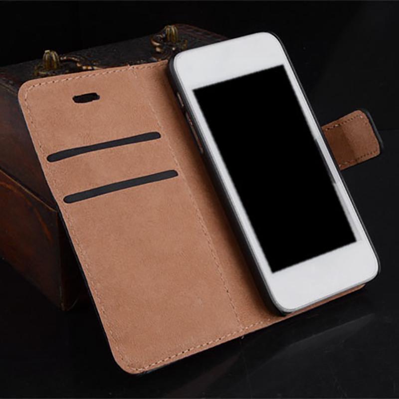 Luxury Genuine Leather Wallet Case for Galaxy S3 S4 Note3 for IPhone 4/4S 5/5S 360 Protective ...