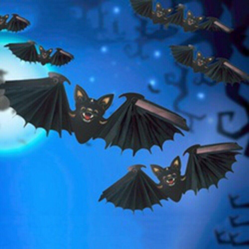 Buy Scary Halloween Folding Bats Prop Foldable Horror Decorations For ...