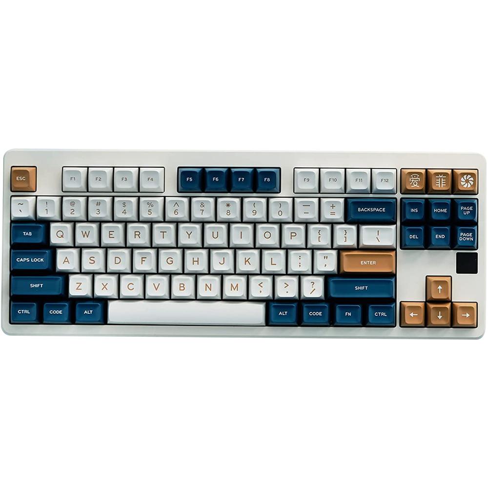 Buy UK White Keycaps 172 Keys SA Profile Double Shot 6.25u/7u ISO/ANSI ...