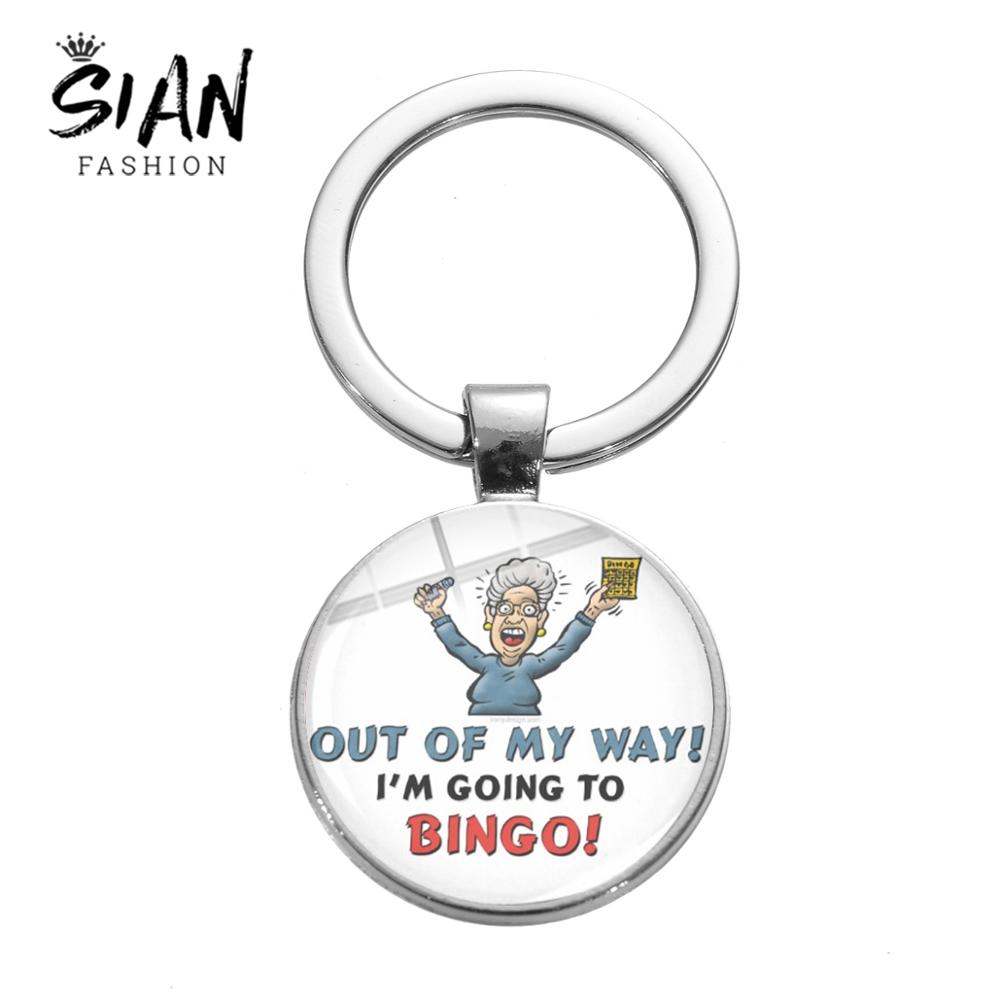 Buy New Arrival Creative I Love Bingo Keychain Game Digital Card Funny ...