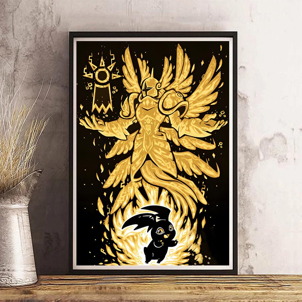 Cheap Japanese Anime Digimon Adventure Wall Art Poster Classic Cartoon ...