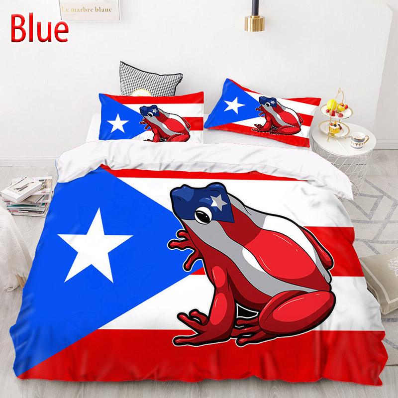 Buy Puerto Rico Flag Puerto Rican Comfort Bedding Set 2/3Pcs Cotton ...