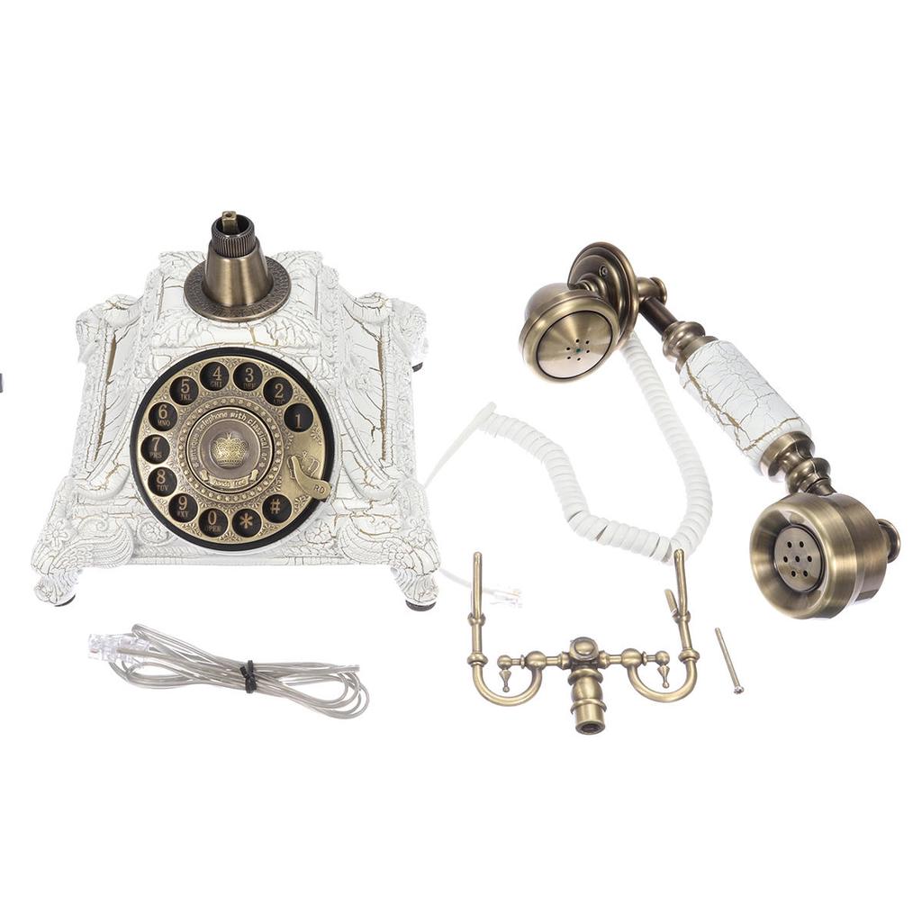 Vintage Antika Retro Telefon Eski Moda Çevirmeli Telefon Ofis Ev Ahize ...