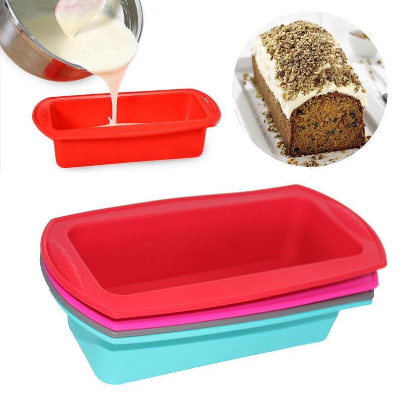Buy Rectangular Silicone Cake Mold Toast Candy Mold Baking Tool at ...