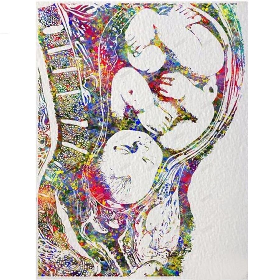 5d DIY Diamant Gemälde Original Aquarell Schwangerschaft Voll Diamant ...