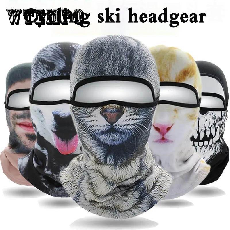 Buy Winter Ski Mask Men and Women Plus Velvet Warm Hood Riding ...