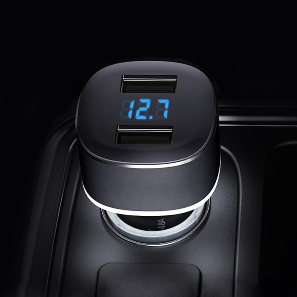 Buy LED USB Dual 2 Port Adapter Socket LED Display Smart Chip Car ...