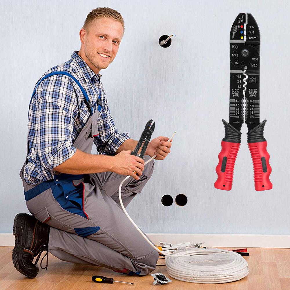 Buy Multi-Tool Wire Stripper and Cutter Crimping Pliers Multi Tool ...