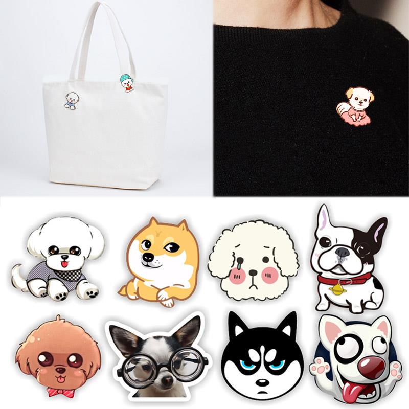 Buy Cute Cartoon Animal Acrylic Badges Pins Brooches Many Style Dogs to ...