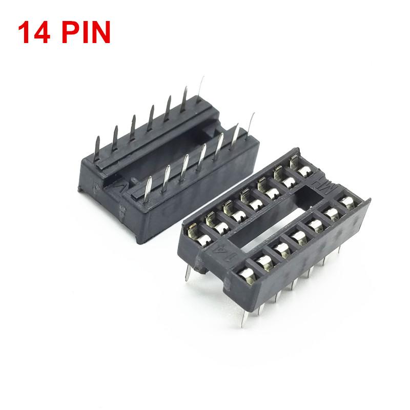 Buy 20pcs IC Seat 6 8 14 16 20 24 28 32 40 Pin 2.54 mm PIN Pitch MCU ...