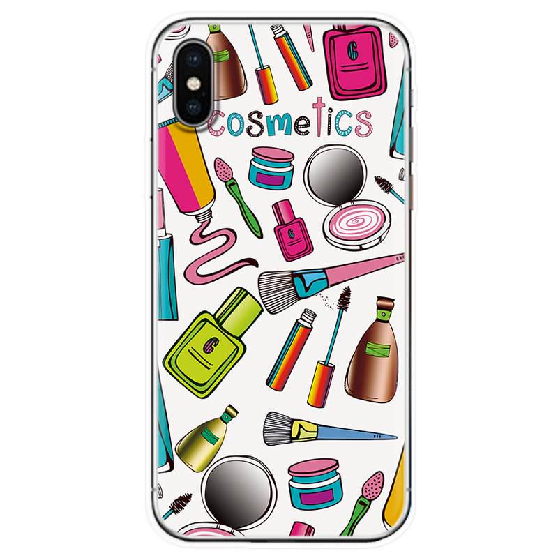 Buy Cosmetic Phone Case For Iphone 7/7P/8/8P/X/XS/XR/XS MAX Soft Back ...