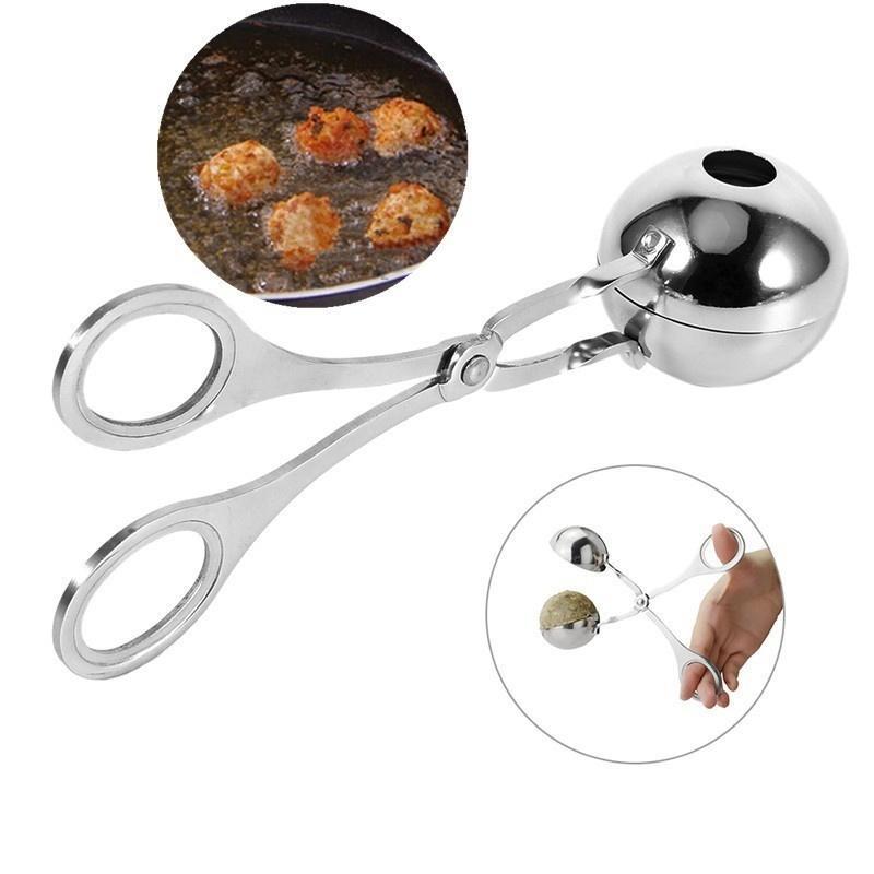 Non Stick Practical Meat Baller Cooking Tool Stainless Steel Meatballs ...