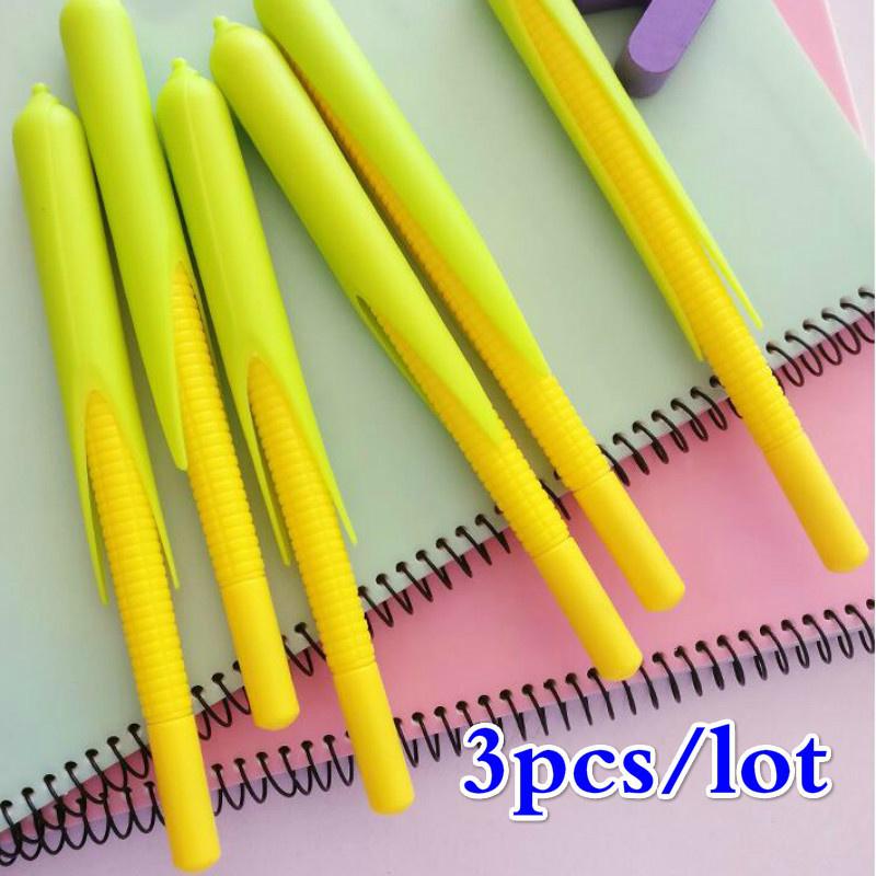 Satın alın 3pcs/lot Soft Rubber Corn Gel Pen Creative Neutral Pen ...