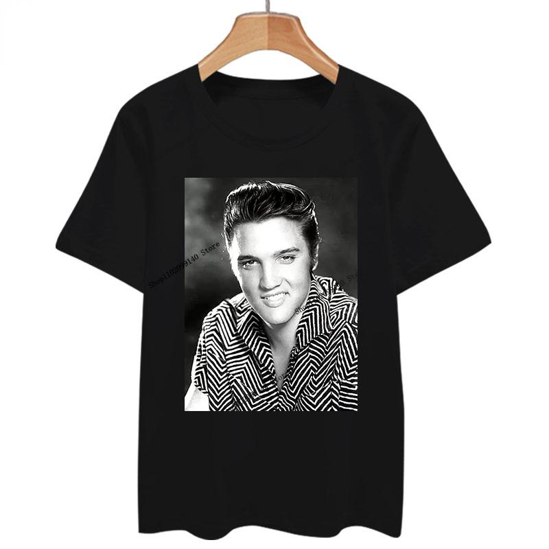 Buy Elvis Presley T-Shirt Men Rock N Roll Tops Hip Hop 3D Character ...