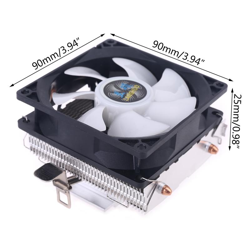 Buy Silent CPU Cooler LGA/2011/115X/775 3 Pin PC Cooling Radiator 2 ...