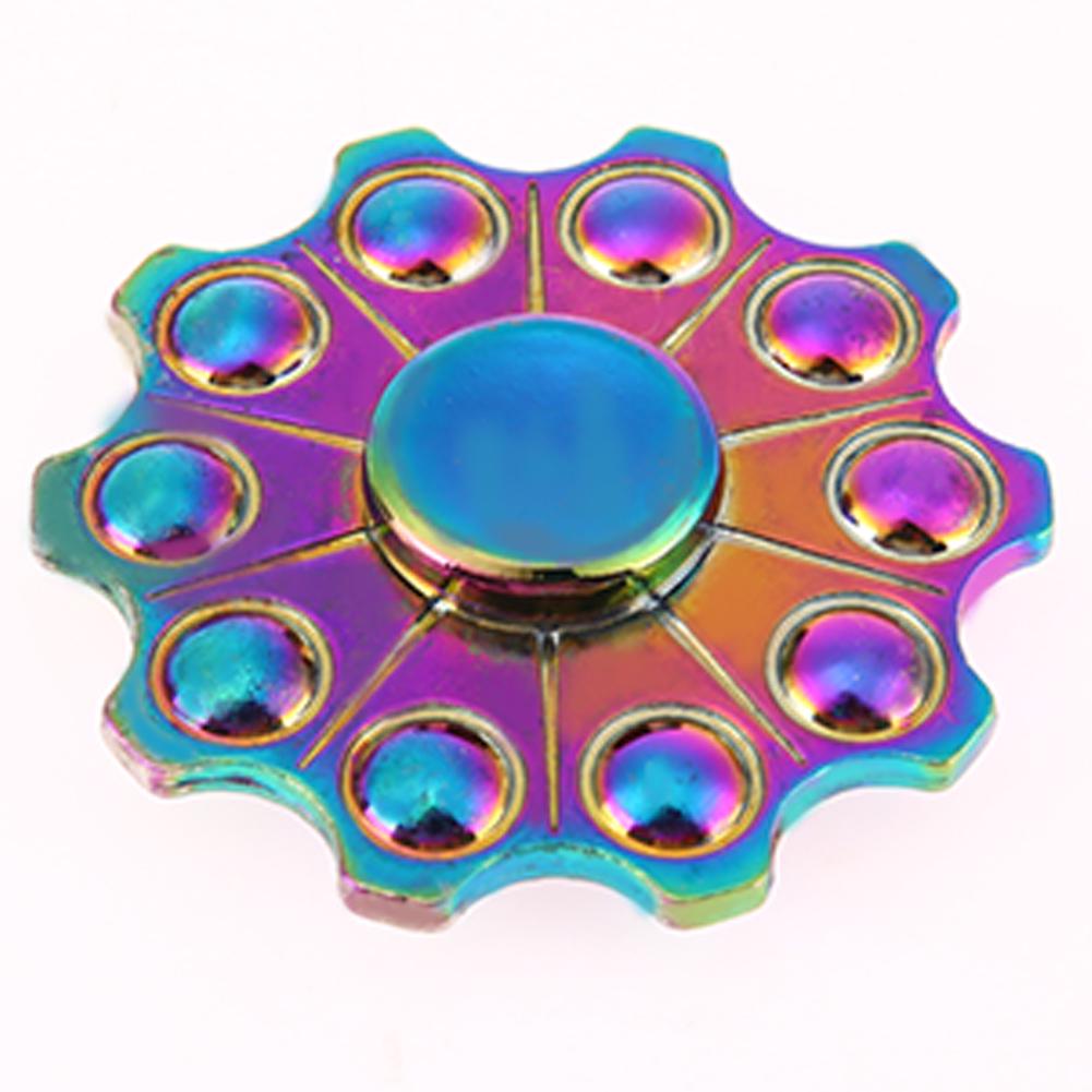 Buy Colorful Fidget Alloy Round Beads Toy EDC Hand Spinner Anti Stress ...
