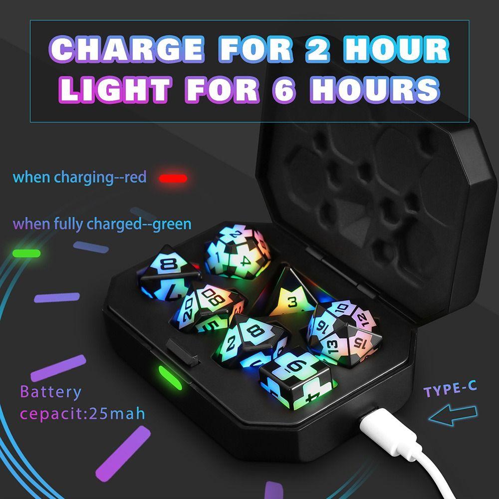 Cheap Shake to Glowing Light Up LED Dice Sets Role Playing Dice for ...