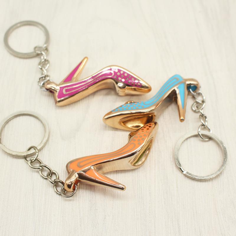 Buy Beauty Rhinestone Fashion Key Chains High Heel Shoes Keychain ...