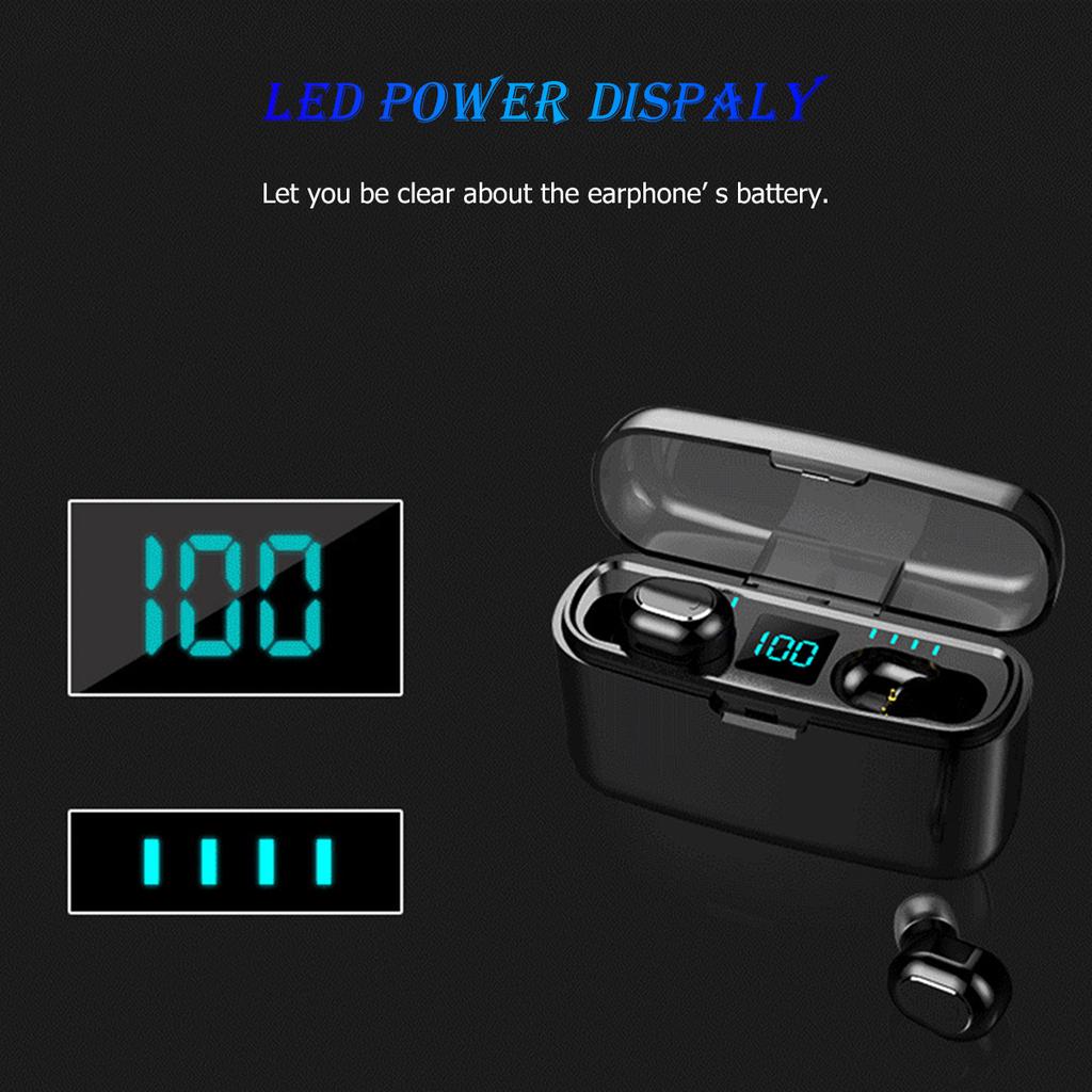 TWS Bluetooth 5.0 Stereo Wireless Earphones Waterproof Earphones Smart ...