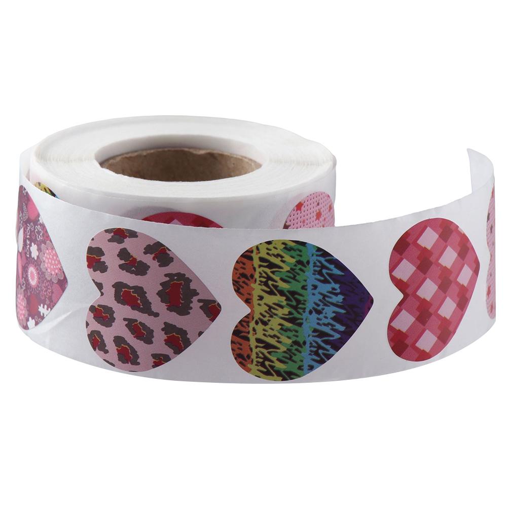 Self Adhesive Love Decorative Stickers Heart Shaped Roll Tape Love ...