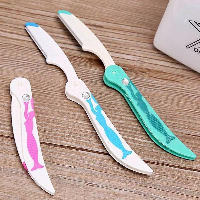 Buy 3 Pcs/Set Women Unisex Face Hair Removal Scraper Eyebrow Blades ...