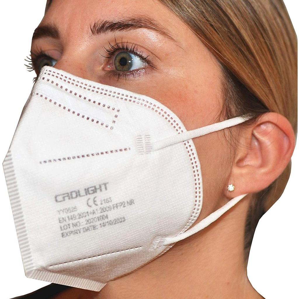 Buy 25pcs FFP2 Respirator Outdoor Mask Ergonomic Three-dimensional ...