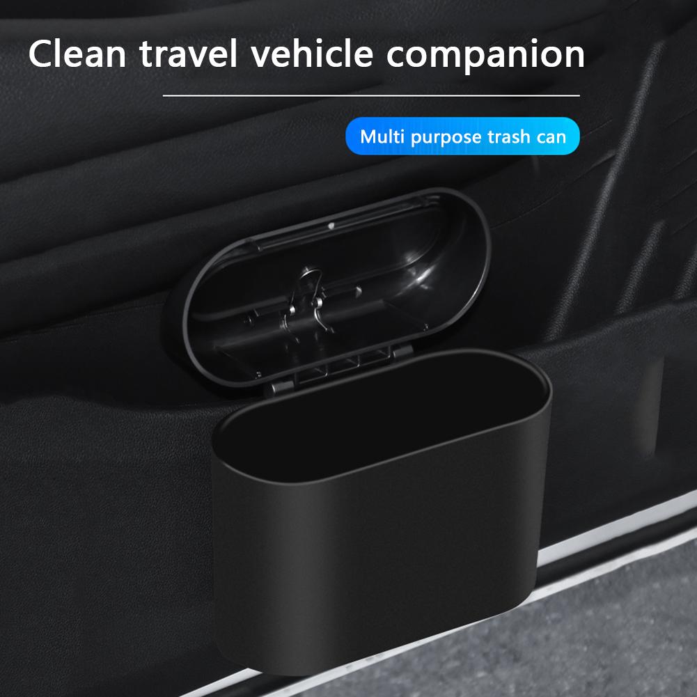 Kjøp 1L Car Trash Can Interior Storage Box Door Seat Back Garbage Can ...