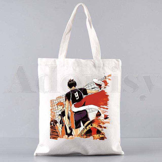 Buy Oya Oya Oya Haikyuu Shopping Bag Shopper Jute Bag Shopping Kuroo ...