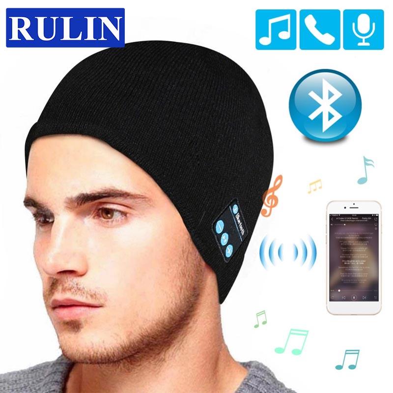 Buy Bluetooth Earphone Music Hat Winter Wireless Headphone Cap Headset ...
