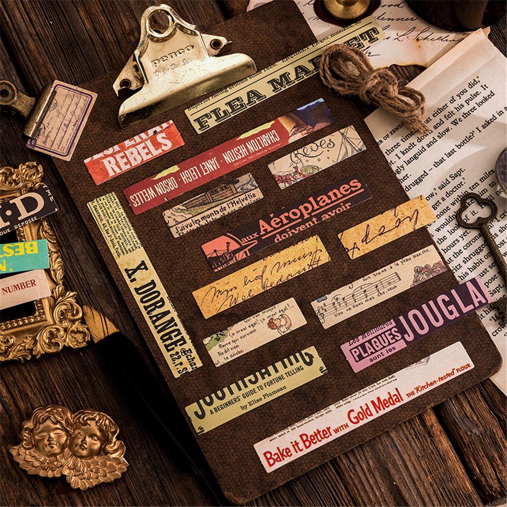 Stickers Aesthetic Scrapbooking Long Strip Material Stickers Decorative ...