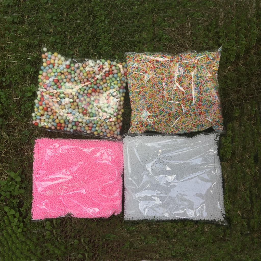 Buy 4 Packs Mini Rainbow Color Foam Styrofoam Balls Art Crafts Beads ...