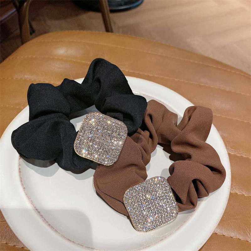 Buy Korea Rhinestone Hair Rope Ins Tie Hair Rubber Band Women ...