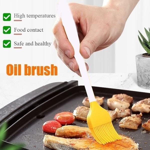 6PCS/2PCS Silicone Brush Lint-free Safe and Healthy BBQ Oil Cake Grease ...