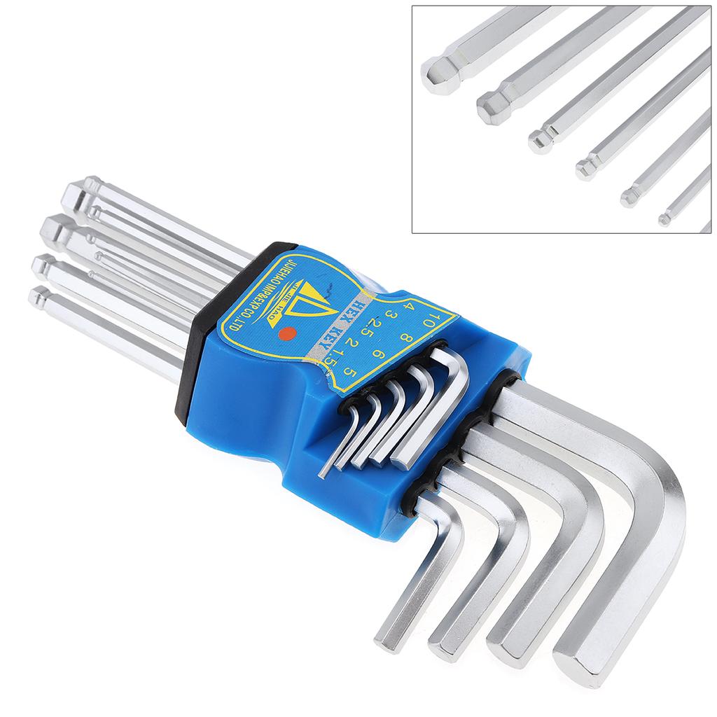 9Pcs Hexagon Key Wrench Metric Spanner Set Screwdriver Tool Kits - buy ...