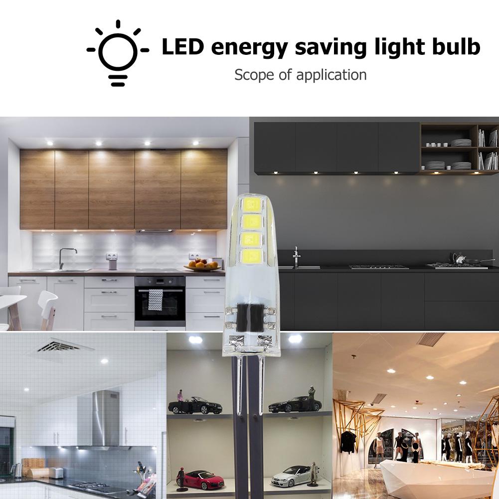 Buy AC 220V 8 SMD LED Light Bulb Cool White Energy Saving Lamp Bulb for ...