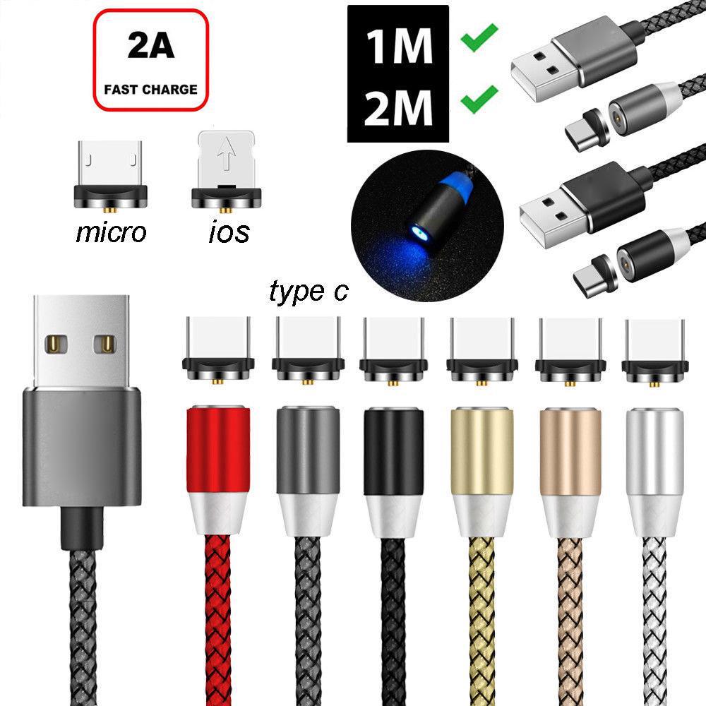 2019 Micro USB Type C IOS Magnetic Charging Cable IPhone USB Cable for ...